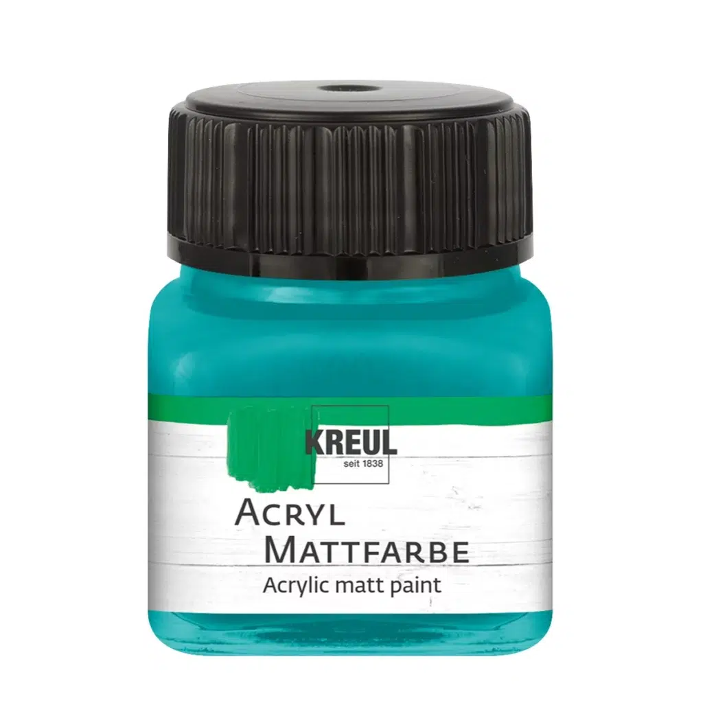 KREUL Acryl-Mattfarbe TÜRKIS | FEINSCHNITTkreativ