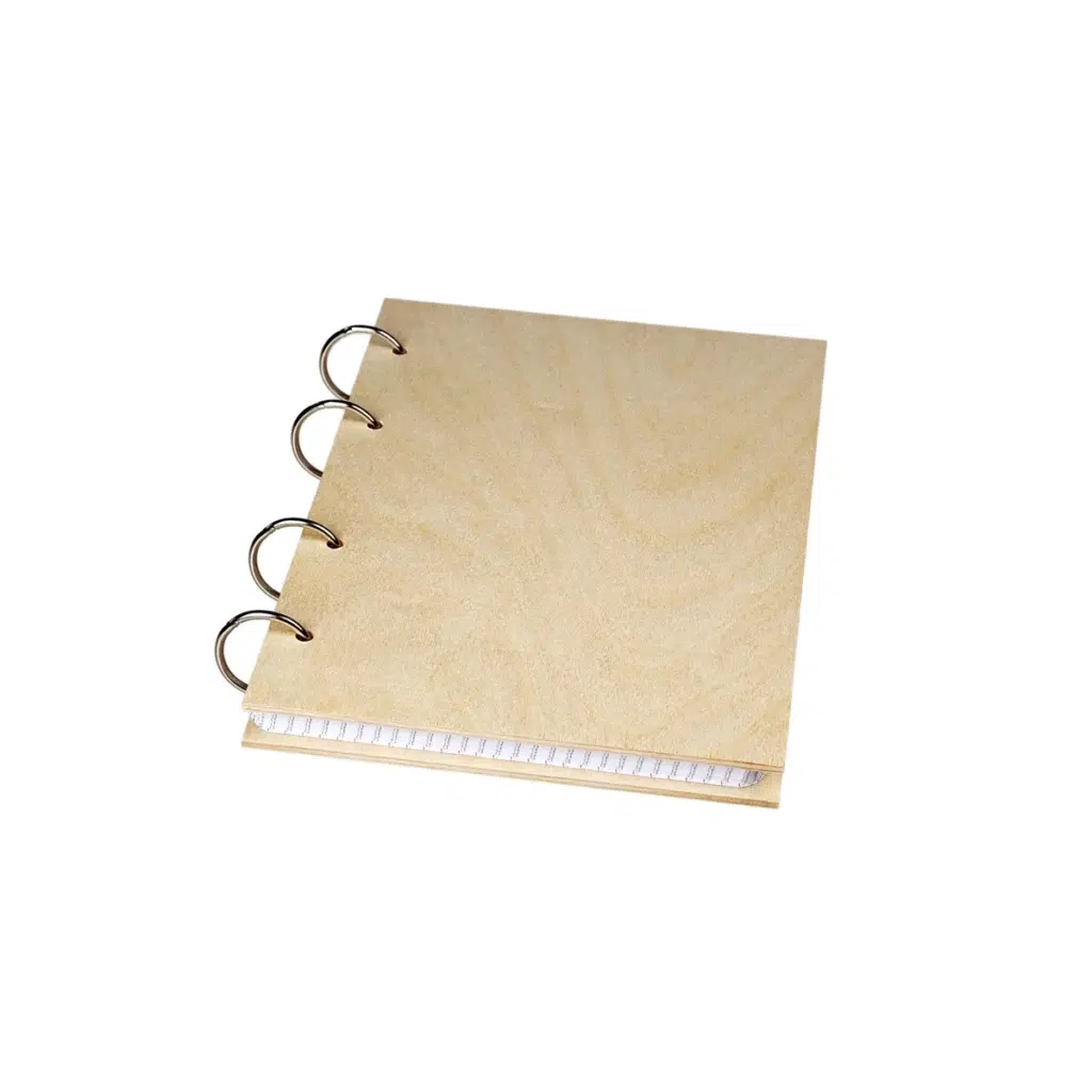 Holz-Ringbuch-Set A5 | FEINSCHNITTkreativ